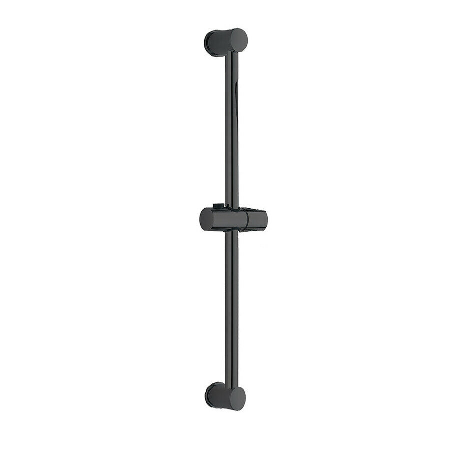 Штанга для душа 700 мм без мыльницы металл/пластик черная