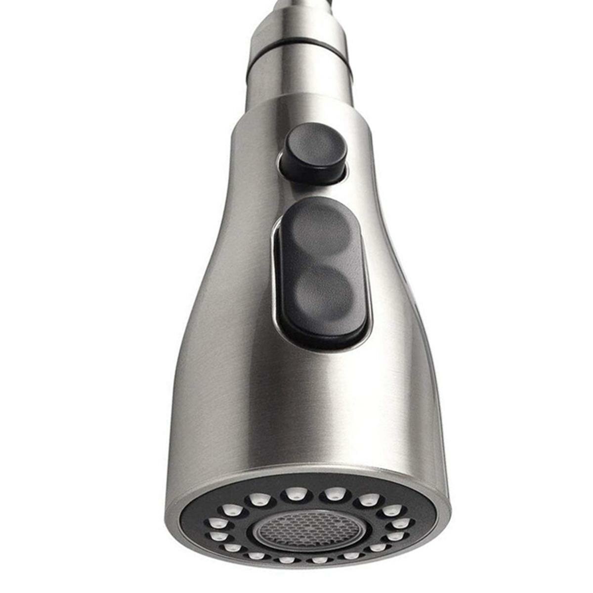 Кухонная мойка выдвижной кран головка распылителя насадка выдвижной шланг распылитель сменная часть головка смесителя - матовый никель