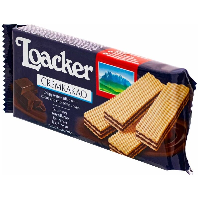 Вафли LOACKER CLASSIC Крем-какао 90г