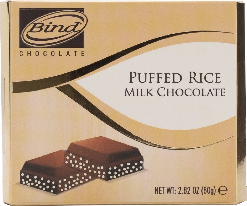 Шоколад BIND Молочный с хрустящими шариками 80г