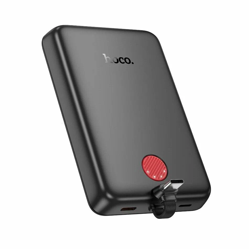 Внешний аккумулятор Hoco J133A Triumph PD20W magnetic power bank with cable (IP)10000mAh черный