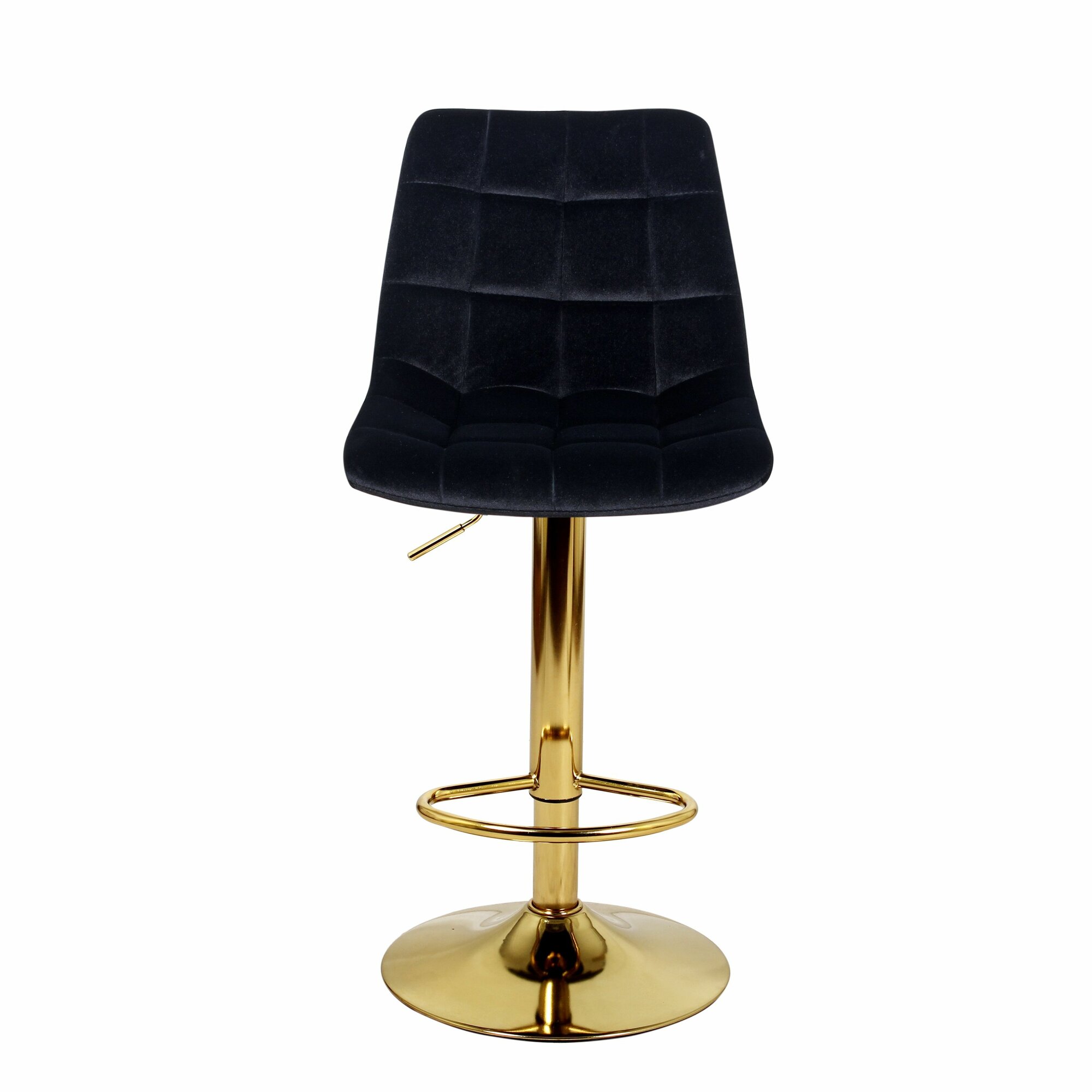 Велюровый барный стул для кухни и бара, регулируемый, поворотный, износостойкий Дижон 1 шт (оригинал)