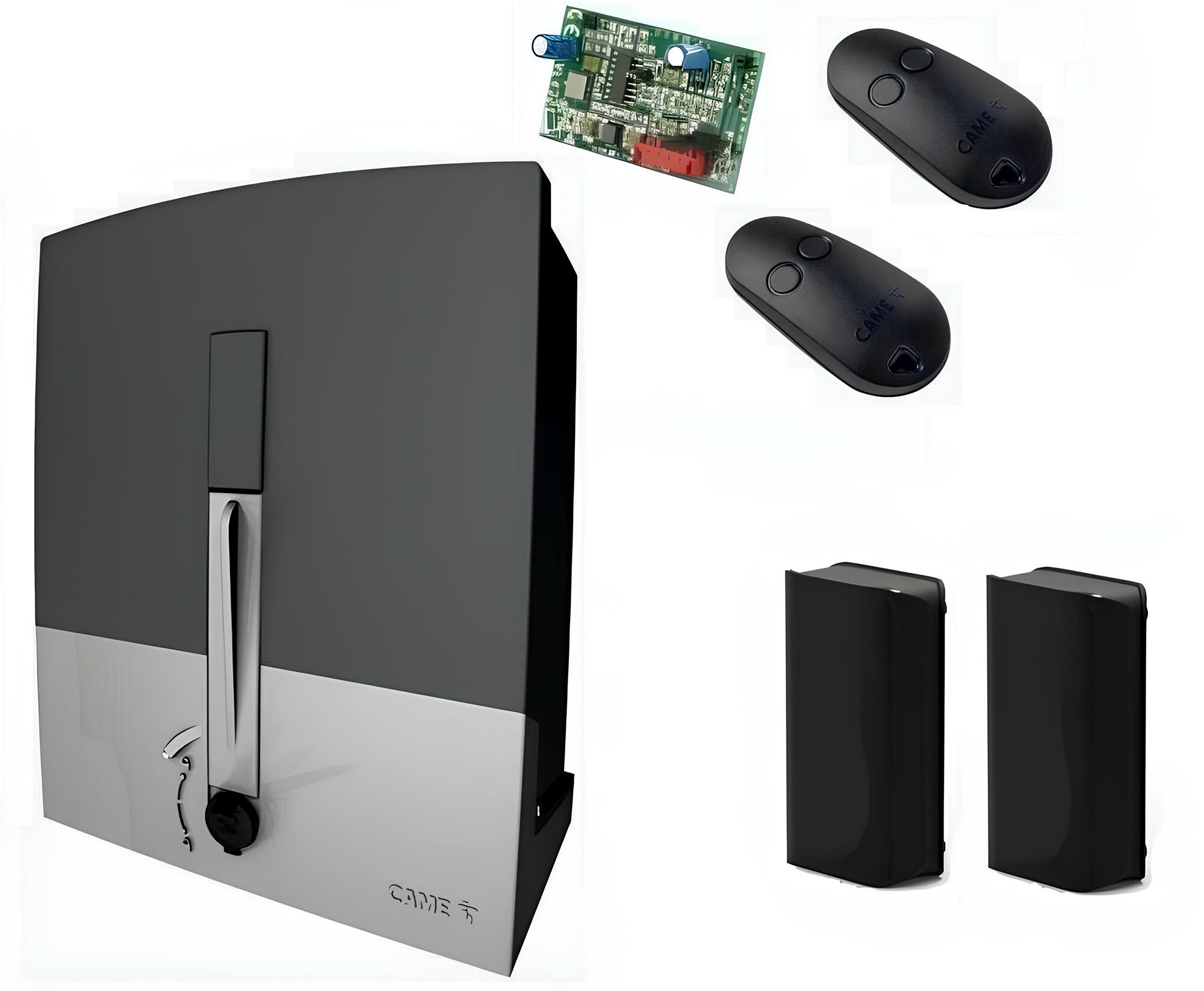 Автоматика для откатных ворот BXL04AGS KIT-FA, комплект: привод, радиоприемник, 2 пульта, фотоэлементы