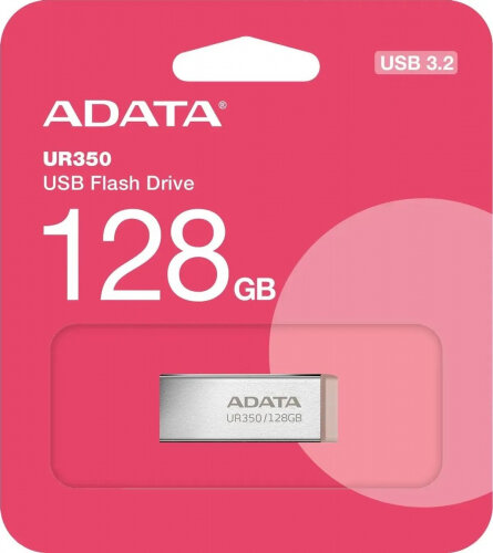 USB флешка Adata 128Gb UR350 silver/brown USB 3.2 Gen 1