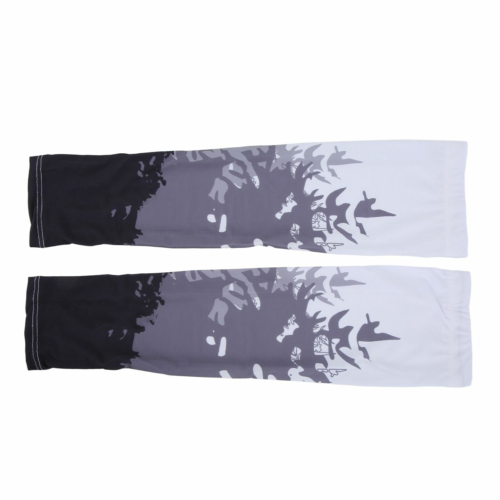 1 пара нарукавников из ледяного шелка, защита от УФ-солнца, тонкие дышащие охлаждающие нарукавники для езды, летние виды спорта, XL, черный цвет