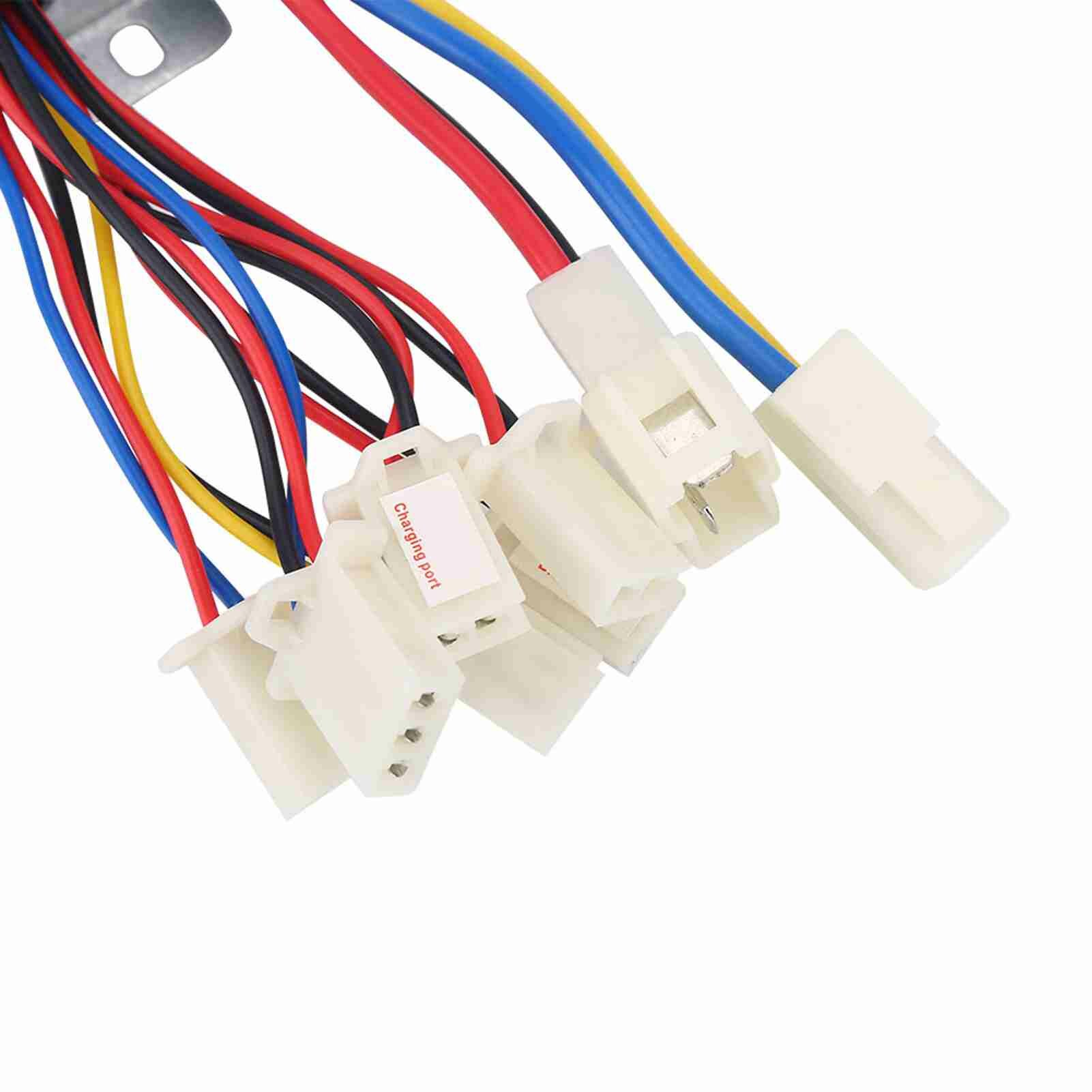 Контроллер для электродвигателя с щетками 24V 500W, коробка для электробайка, скутера, электровелосипеда, материал алюминиевый сплав, регулятор скорости 1-4V, для двигателя 350-500W, размер 83*65*37 мм, вес 186 г, в комплект входит 1 контроллер с щетками