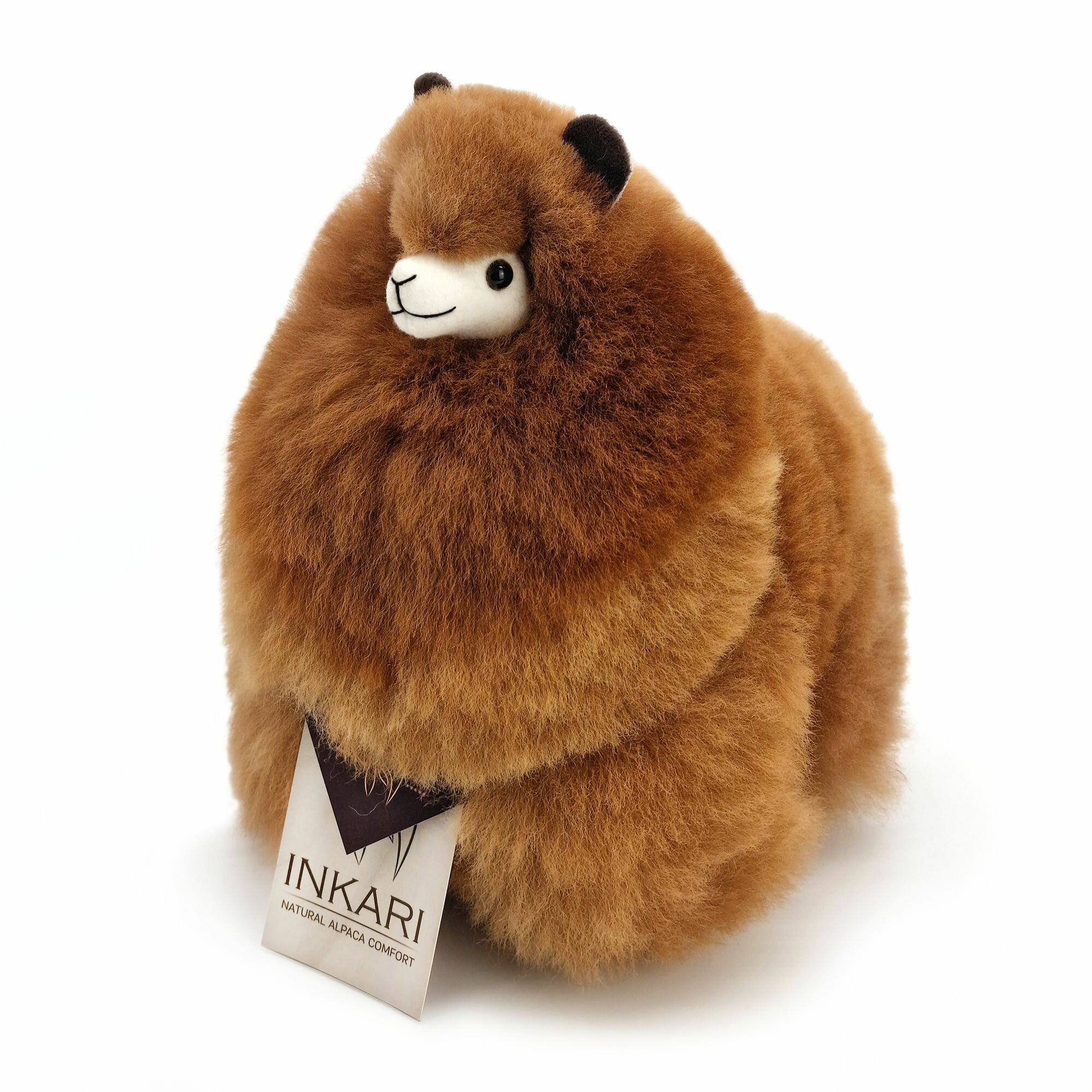 Inkari Альпака (мягкая игрушка из натуральной шерсти) Карамель 23см