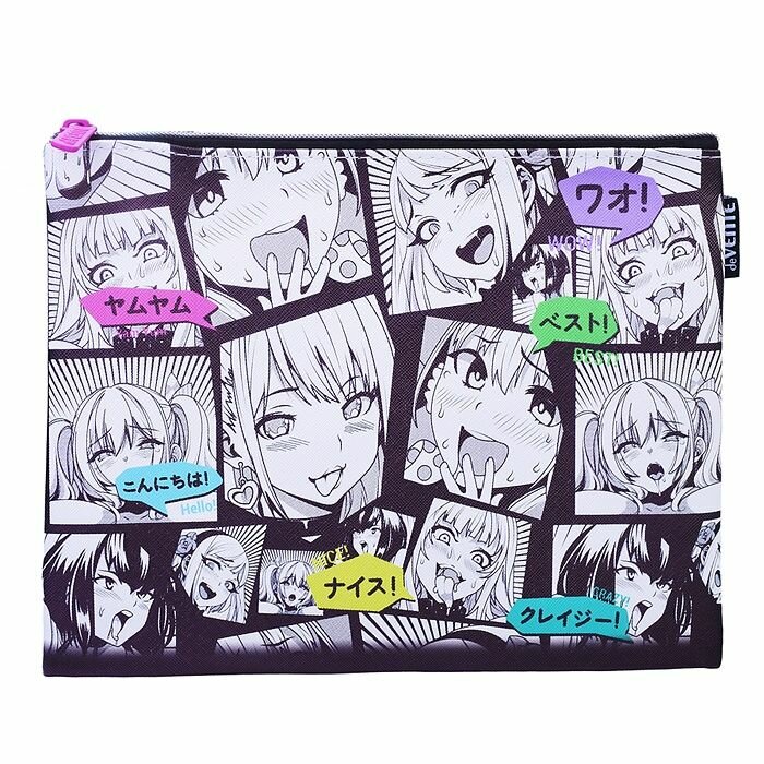 Папка для тетрадей deVENTE "Anime Comix" A5 27x20,5x1 см на молнии сверху, искусственная кожа (8056403)