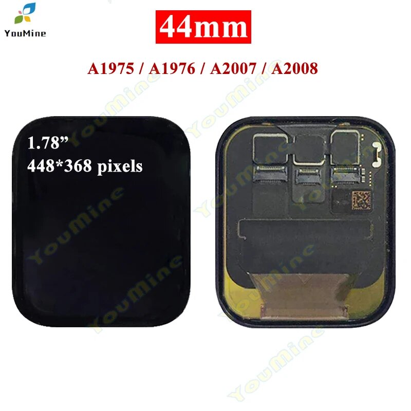 Для Apple Watch Series 4 ЖК-дисплей с цифровым преобразователем сенсорного экрана 40 мм/44 мм Pantalla Замена для часов Series 4 44 мм ЖК-экран 44MM