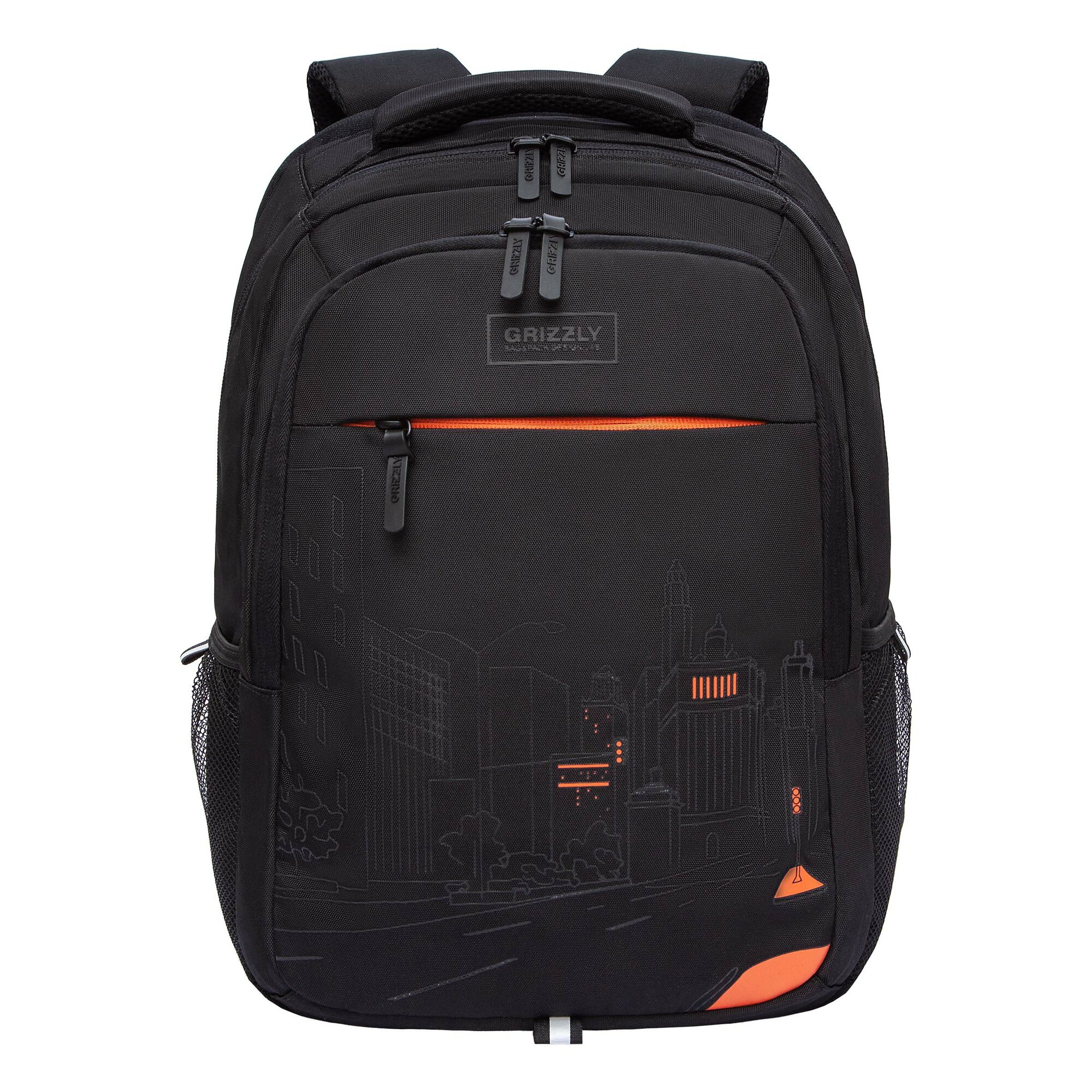 Рюкзак молодежный GRIZZLY с карманом для ноутбука 15", анатомической спинкой, для мальчика, мужской RU-532-2/2