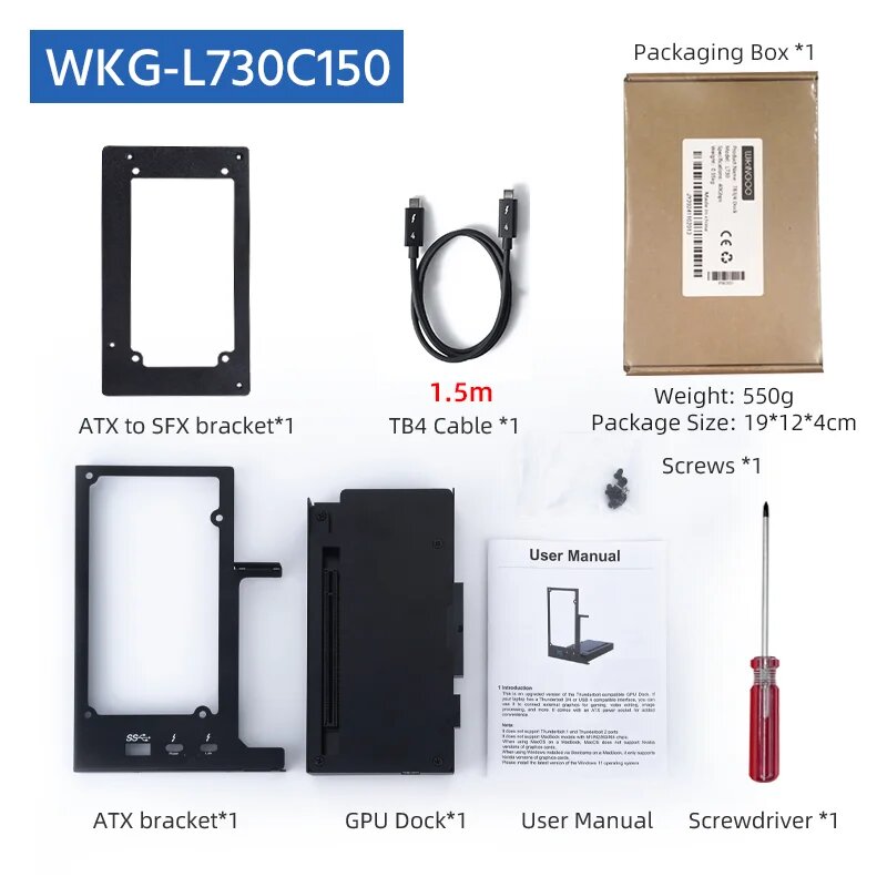 Док-станция Wiikingoo WKG-L730C150 для GPU