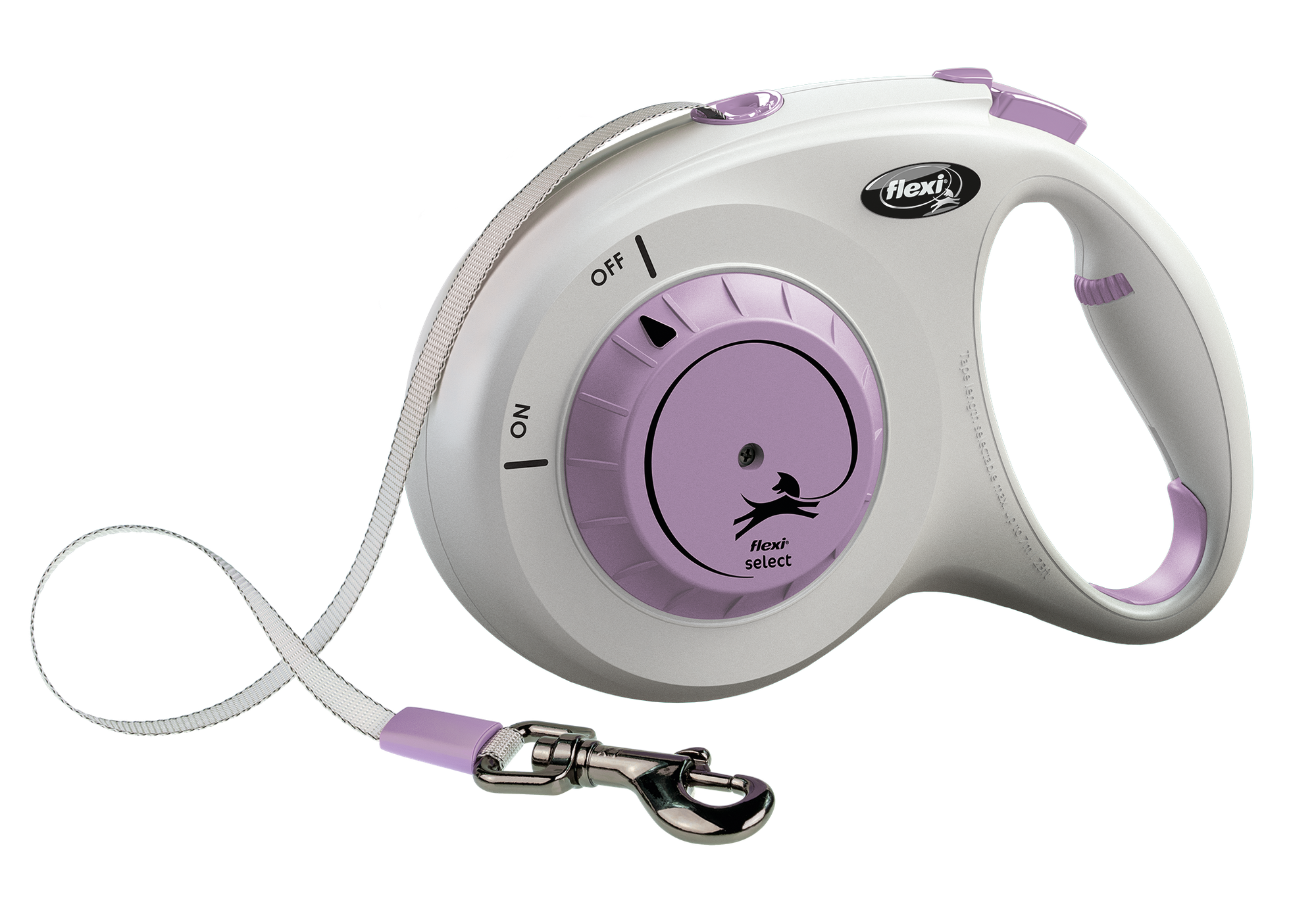Поводок-рулетка Flexi Select 7 м, эластичная, до 25 кг, розовая