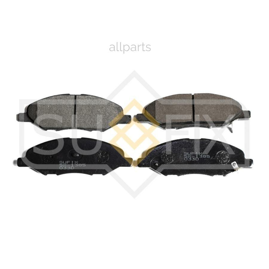 SUFIX SX-1385 Колодки тормозные передние NISSAN Tiida(JP) 07> / Bluebird 05> / March 02> / Cube 02> / Note 05>