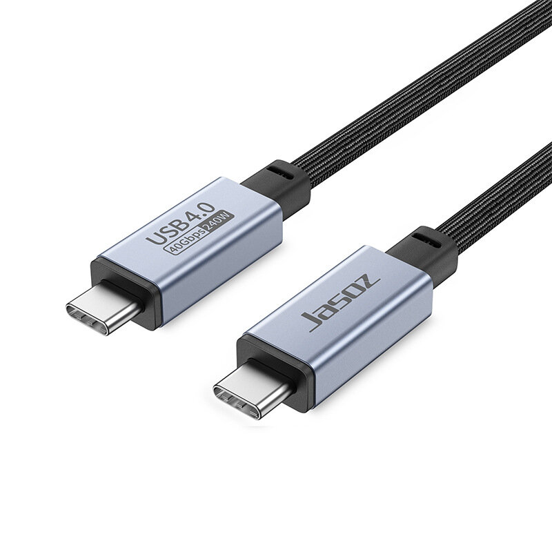 Кабель USB4.0 Type-C-Type-C Jasoz D119 , 40Gbps, 8K@60Hz, 240W PD, Thunderbolt 3, 1 метр