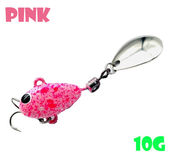 Блесна Тейл-Спиннер для рыбалки Uf-Studio Hurricane 10g #Pink