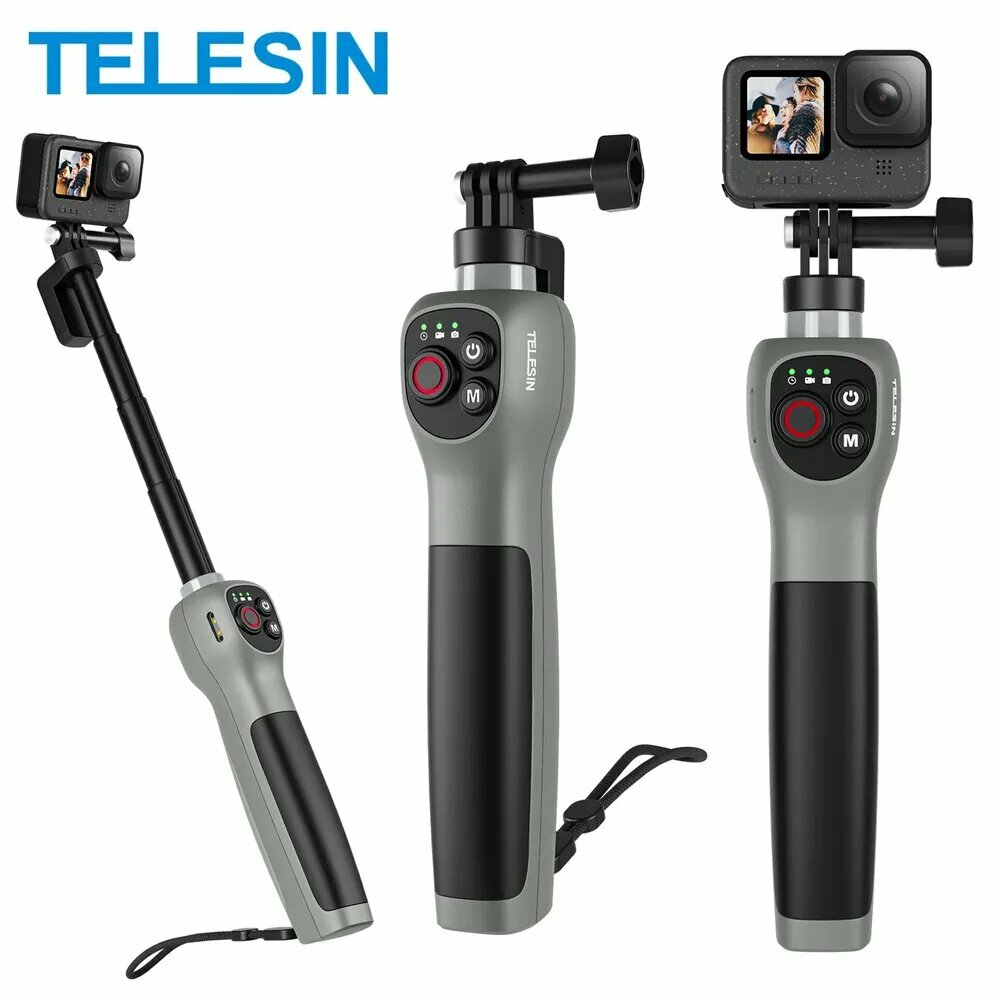 KNOW EASY-TELESIN GP-WBT-001 погружение под воду 0.85M Selfie Stick Водонепроницаемый Selfie Stick Беспроводной пульт дистанционного управления Для Gopro Hero 8 9 10 11 12