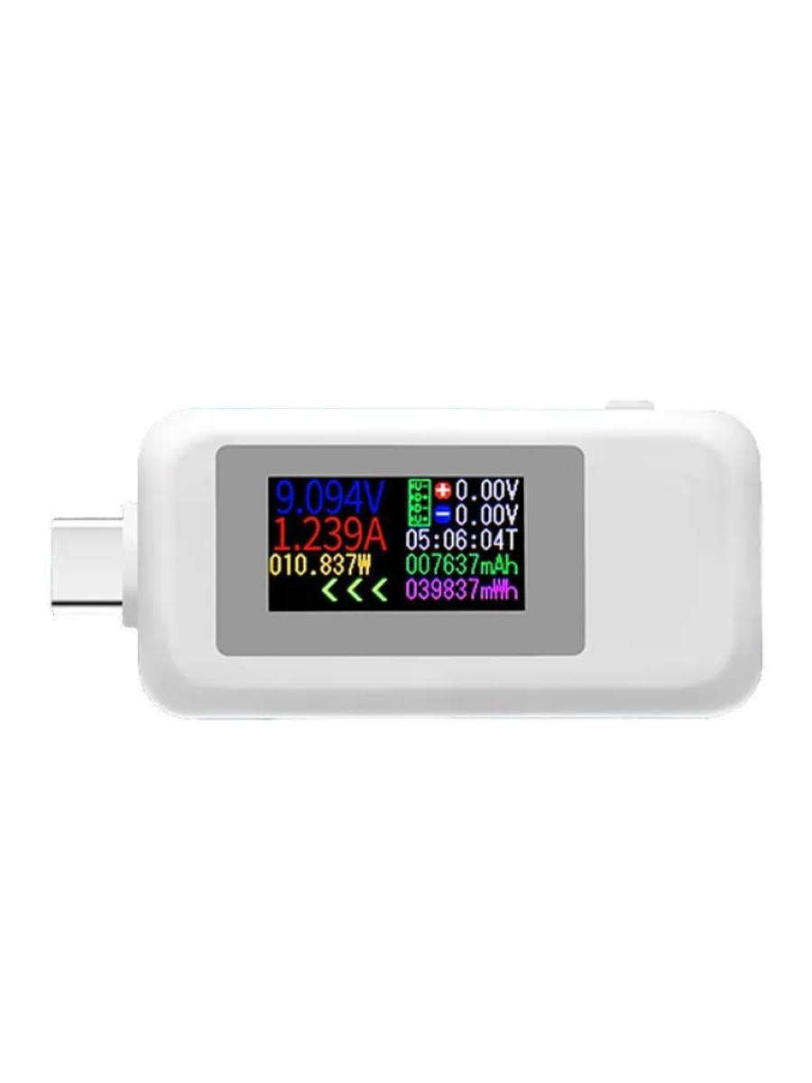 Цифровой тестер TYPE-C USB порта - мультиметр - ЮСБ Доктор - мультитестер KWS-MX1902C белый Keweisi P(0302050107)