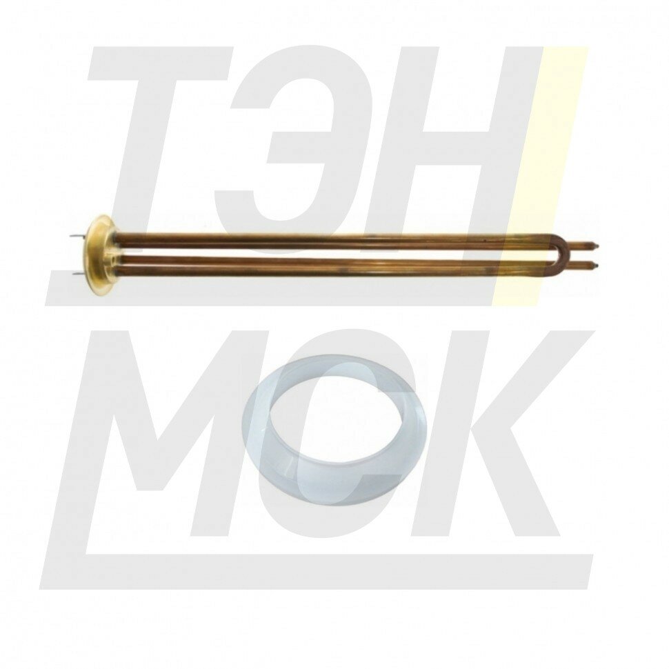 Комплект ТЭН 1,5кВт (1500Вт) RF для водонагревателя Lemax, Timberk под анод M6 + прокладка, 50061K1
