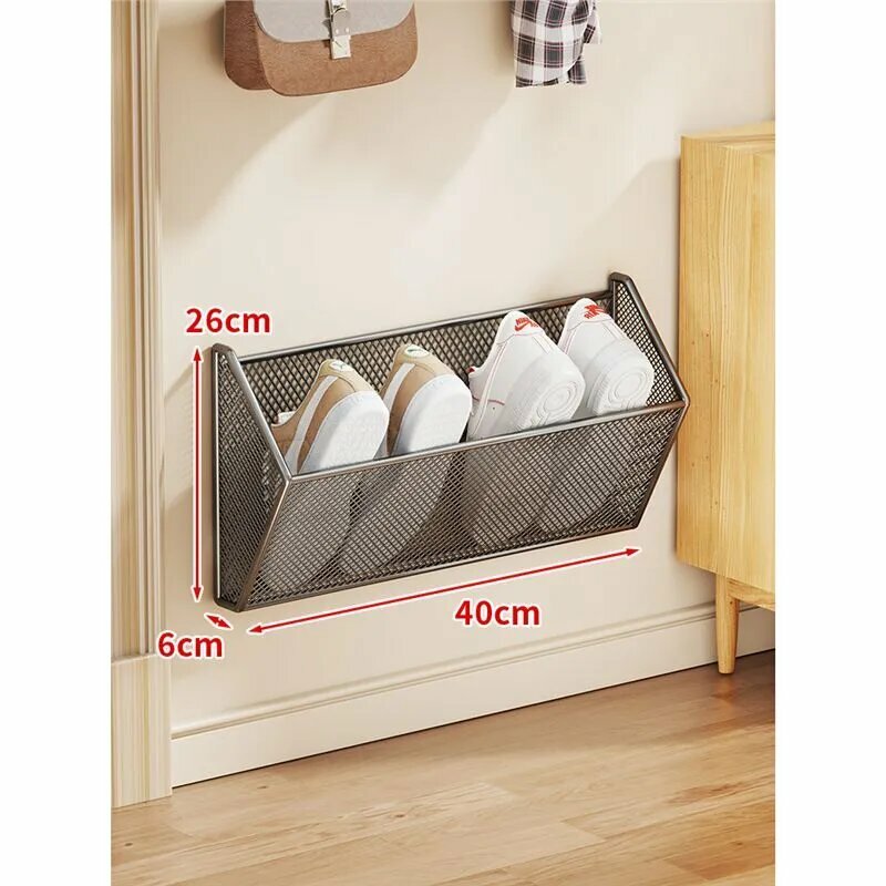 Обувница, металл, сталь, крепление к стене, открытая, черная