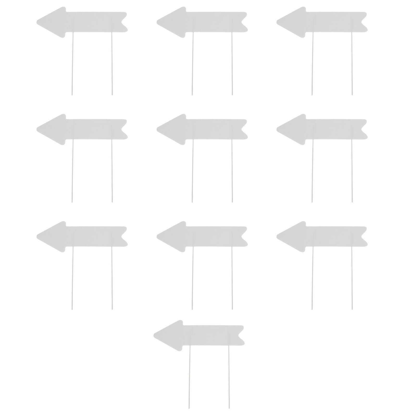 Пустые знаки со стрелками и кольями, двухсторонние водонепроницаемые указатели для декора свадебной вечеринки