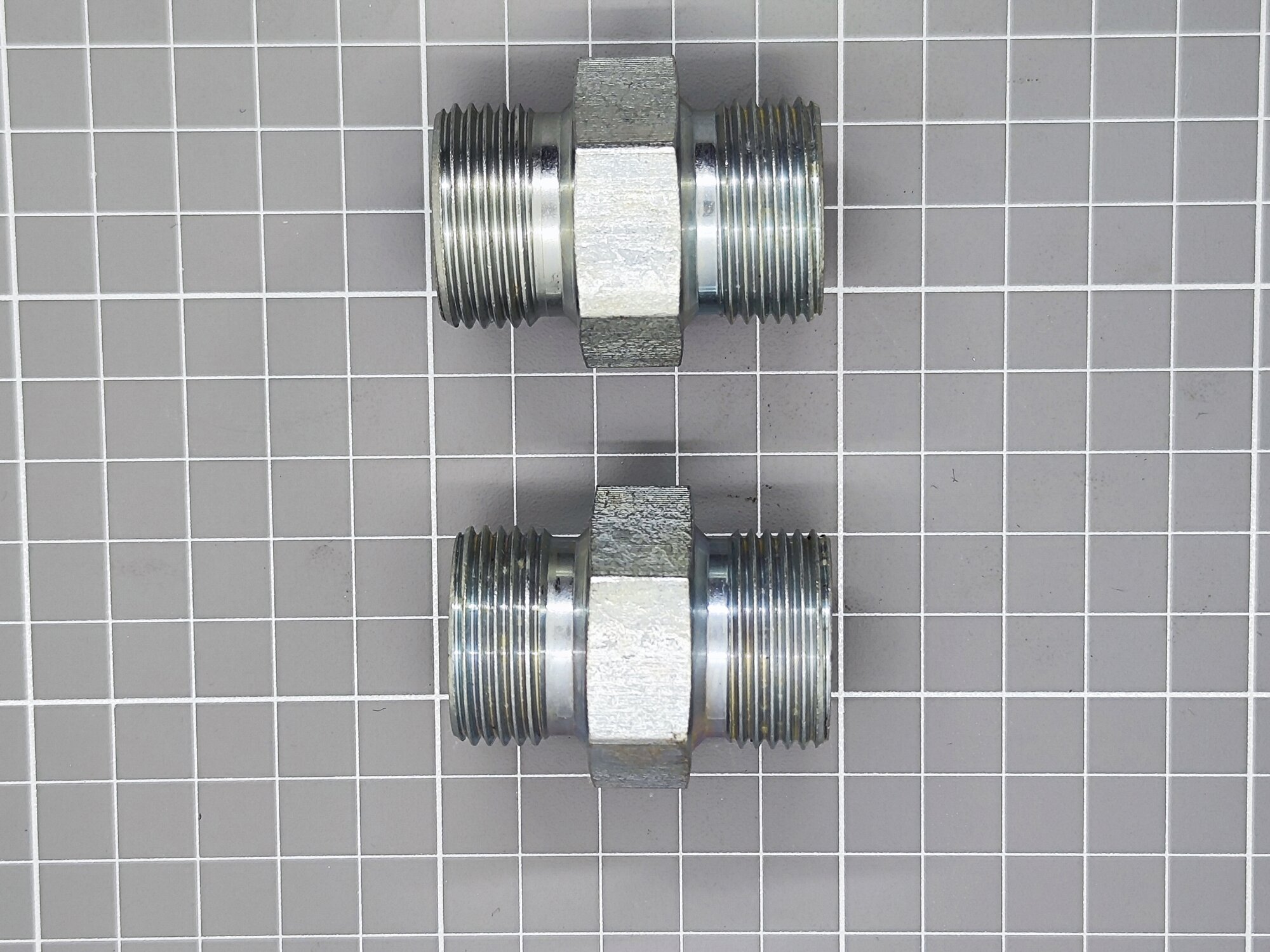 Адаптер BSP 3/4" - BSP 3/4" (ш-ш) соединительный прямой для РВД и гидравлических систем (2 шт)