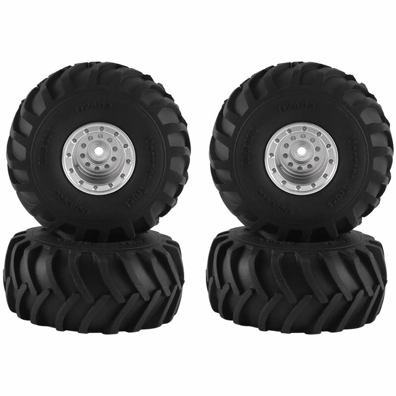 4 шт 68X32 мм большой 1,0 металлический обод колеса резиновая шина совместим с 1/24 RC гусеничный автомобиль осевой SCX24 AX24 FMS FCX24