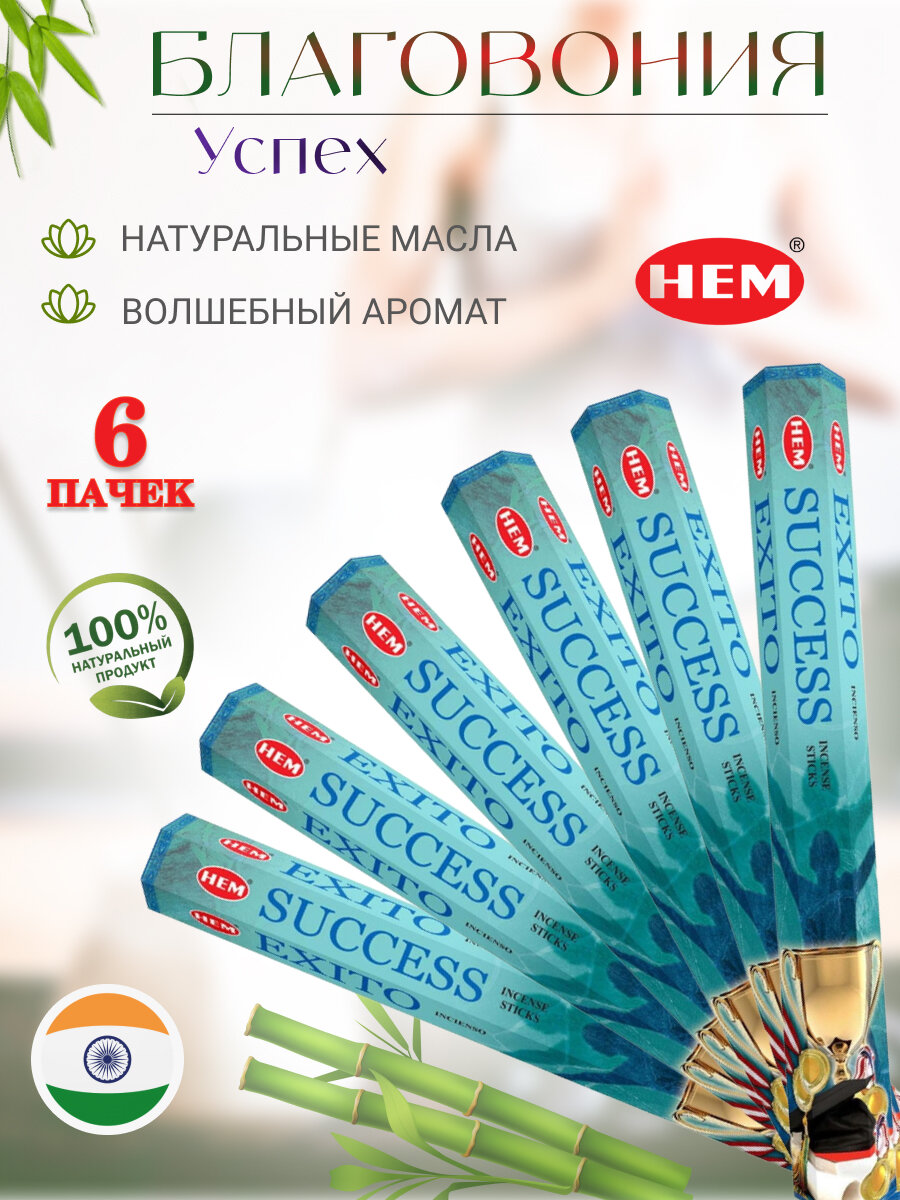 Благовония палочки HEM Успех Success 120 шт
