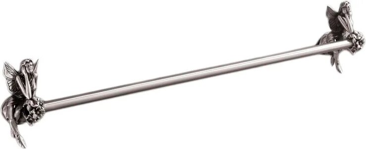 Держатель для полотенец Art&Max Фея (Fairy) AM-B-0987-T матовый, латунный, держатель для полотенец в ванную, круглый, в стиле ретро