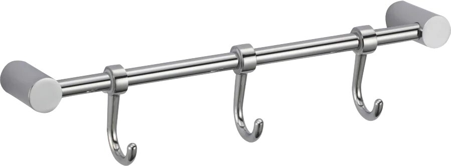 Крючок Savol S-006203 латунный, тройной, хром, вешалка для полотенец в ванную