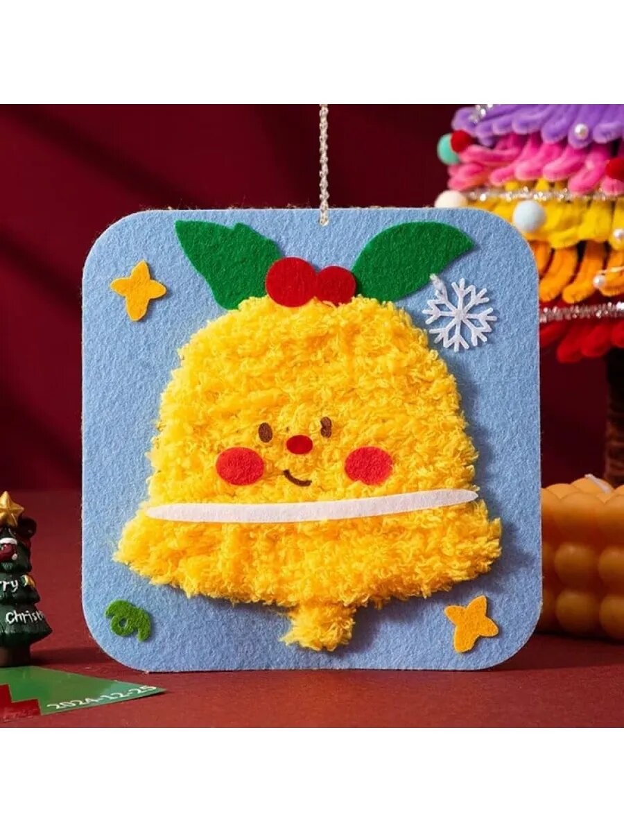 Подарок на рождество для детей набор для вышивки по контуру