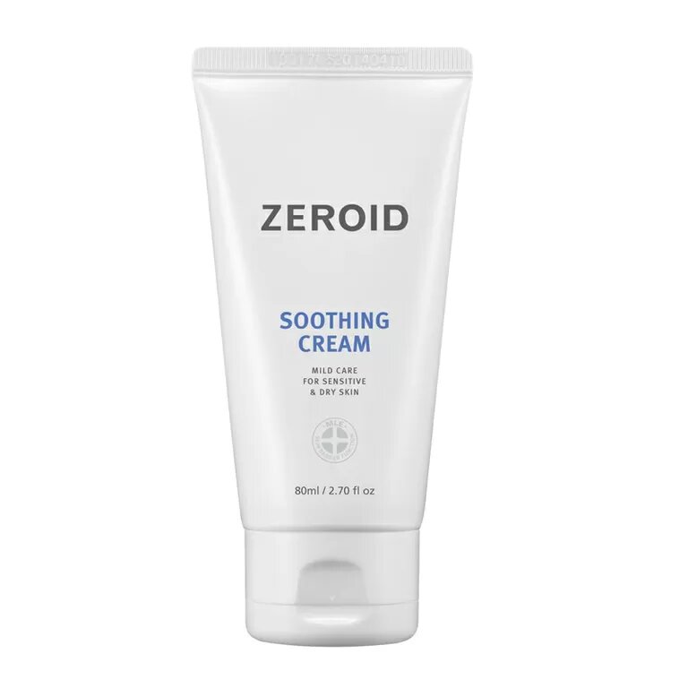 ZEROID Soothing Cream Смягчающий и успокаивающий крем для чувствительной и сухой кожи Soothing 80 мл