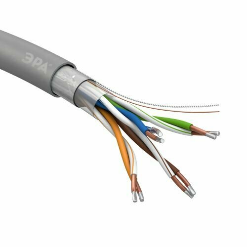 Кабель витая пара ЭРА F/UTP 4x2x24 AWG Cat5e CCA PVC 305м SIMPLE