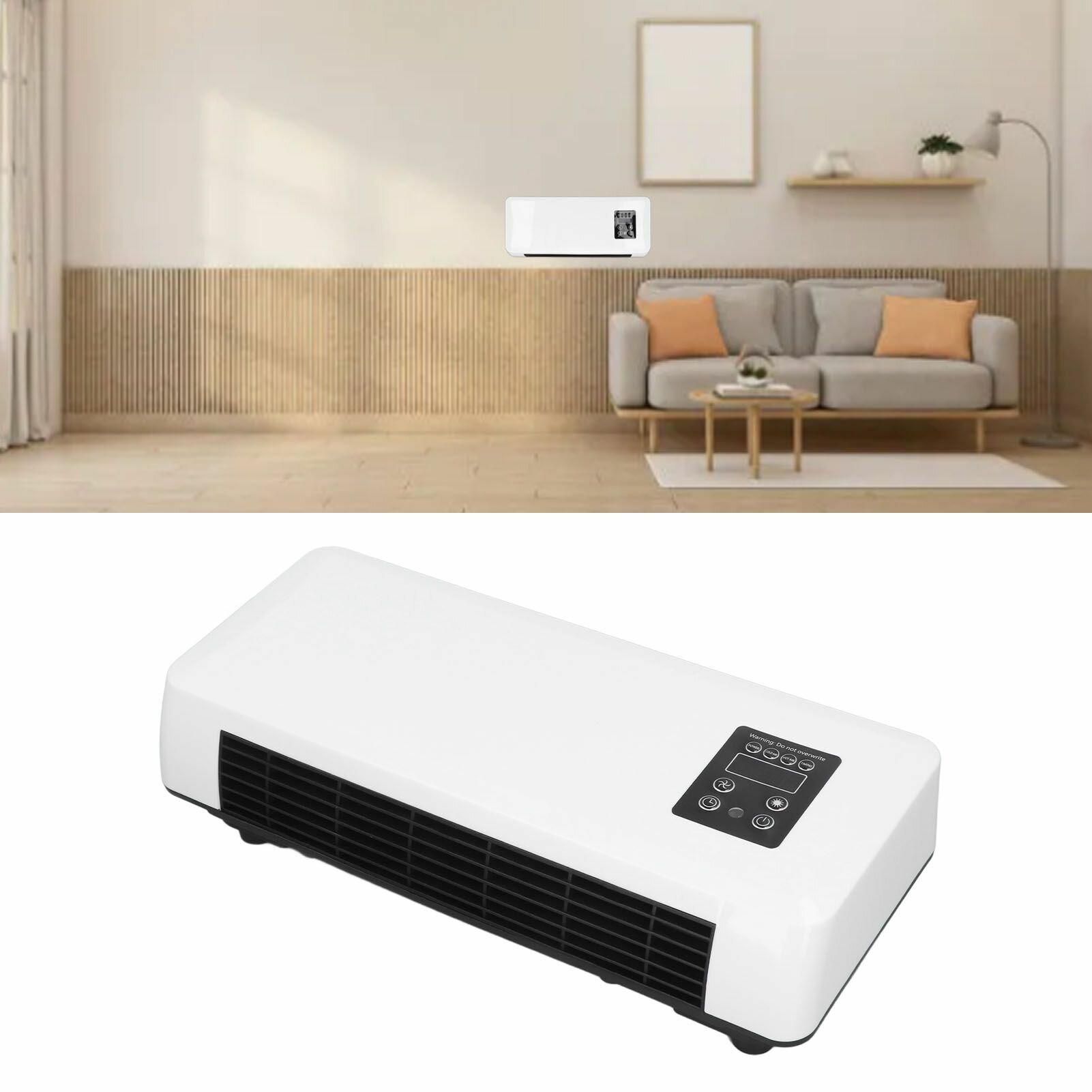 Настенный кондиционер с обогревом, 2 режима, быстрый нагрев, энергосбережение