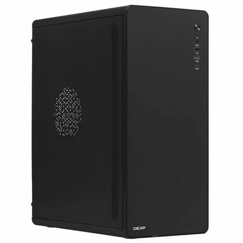 Компьютерный корпус DEXP DCU-500B (U500 B) черный - Mid Tower, Micro-ATX, Mini-ITX, Standard-ATX, USB 2.0 Type-A
