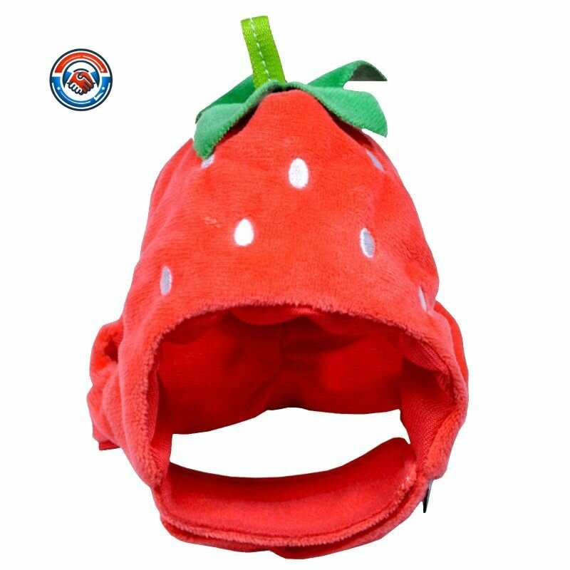 Шапочка для животных фруктовая фланелевая, тёплая зимняя шапка для собак и кошек, мягкая не раздражает кожу, для фотосессий и праздников