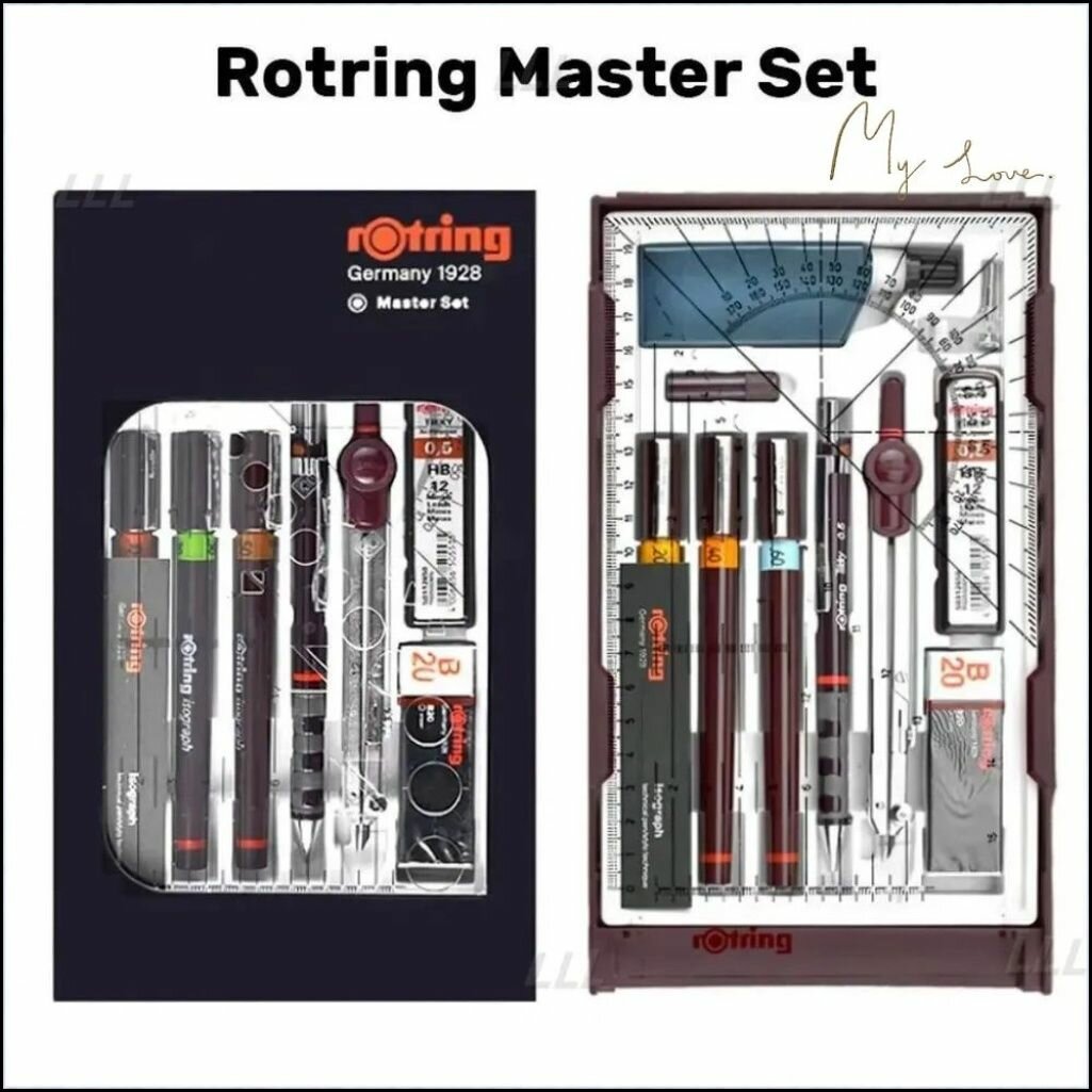 Эксклюзивный комплект изографов Rotring Master 0.1 0.3 0.5