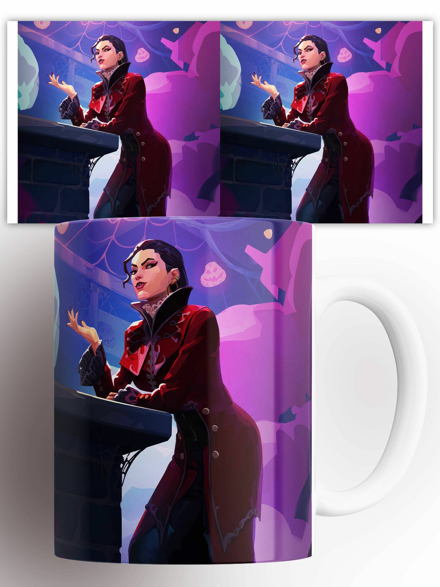 Кружка с принтом Валорант Рейна 330 мл