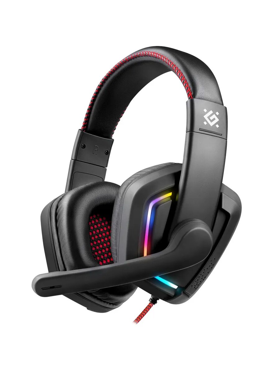 Гарнитура игровая с микрофоном Quake LED черный