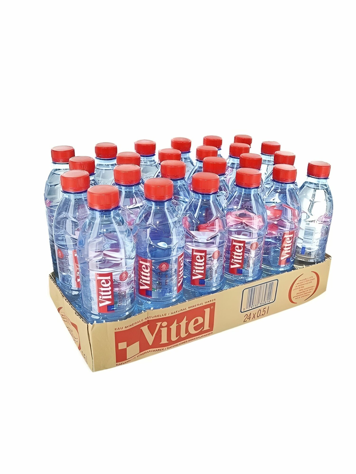 Вода Vittel / Виттель 0.5 литра, без газа, пэт, 24 шт. в уп.