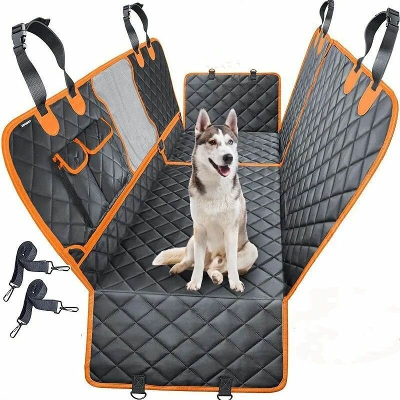 Автогамак-трансформер для перевозки собак с защитой / Накидка на сиденья в авто , Универсальный гамак в машину 4 в 1