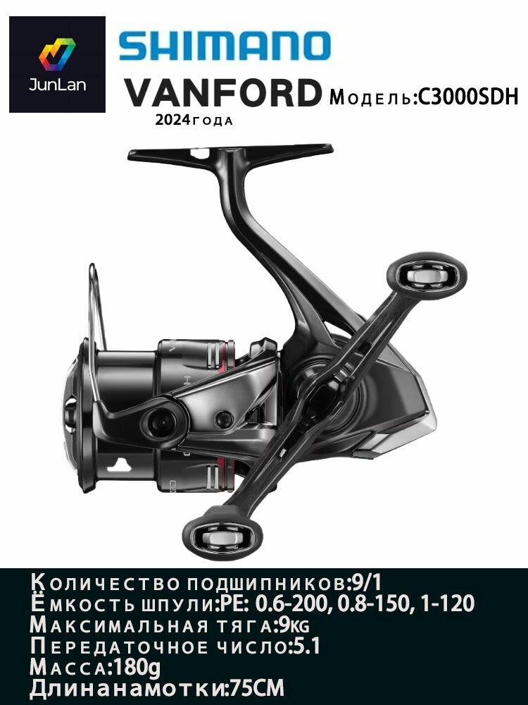 SHIMANO Vanford 2024 Легкие безынерционные катушки премиум-класса модель: C3000SDH