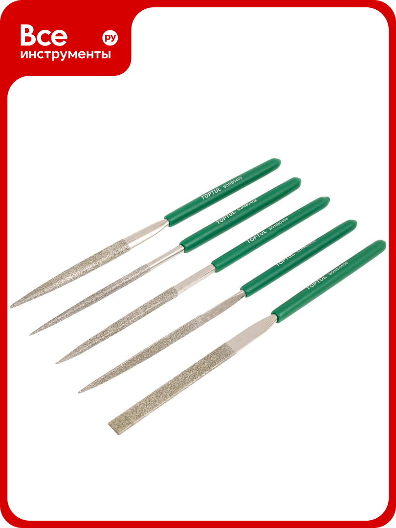 Набор надфилей TOPTUL 5 шт. GNBA0501