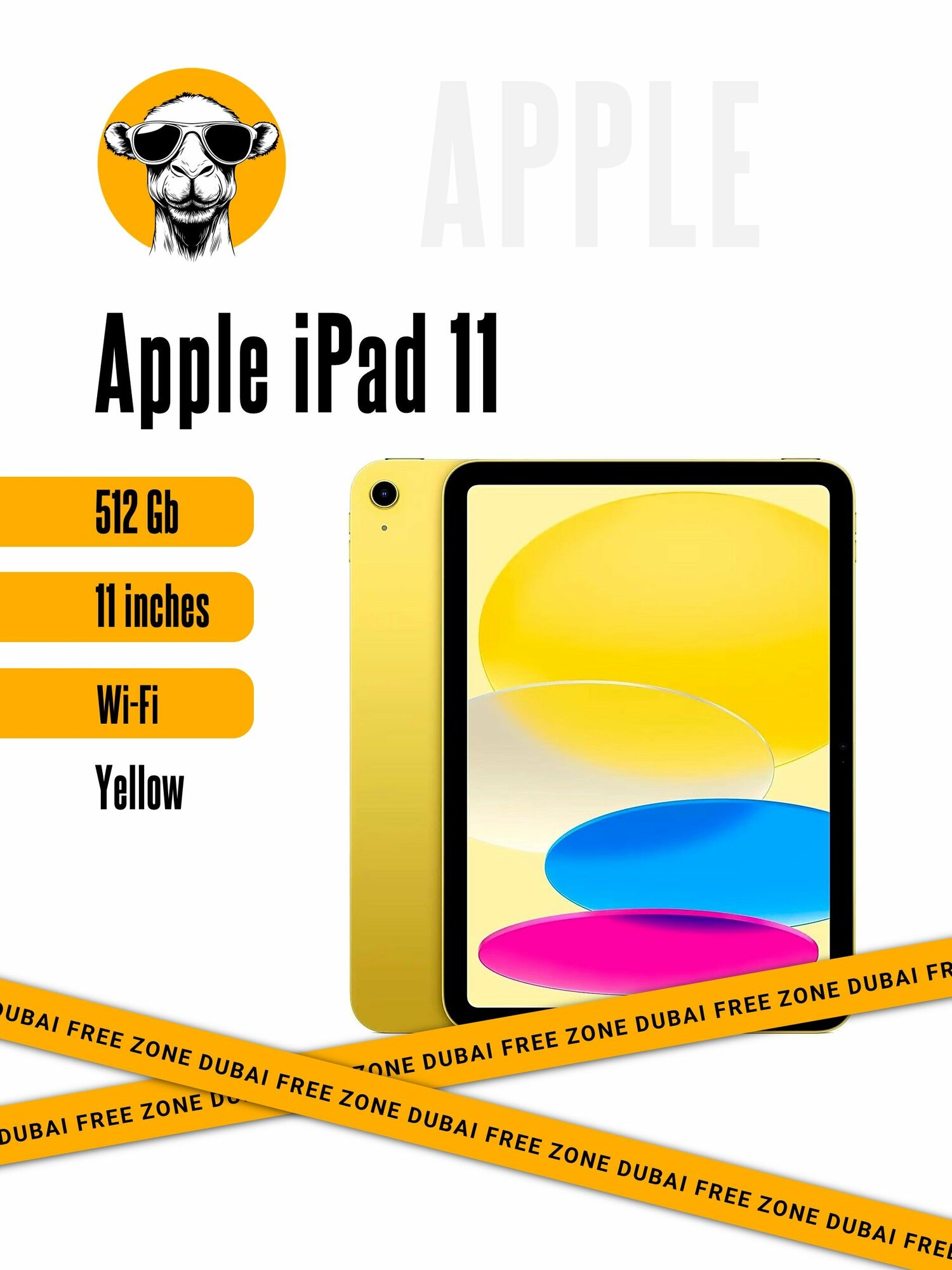Планшет Apple iPad 11" 2025 6/512Gb Wi-Fi Yellow/Желтый
