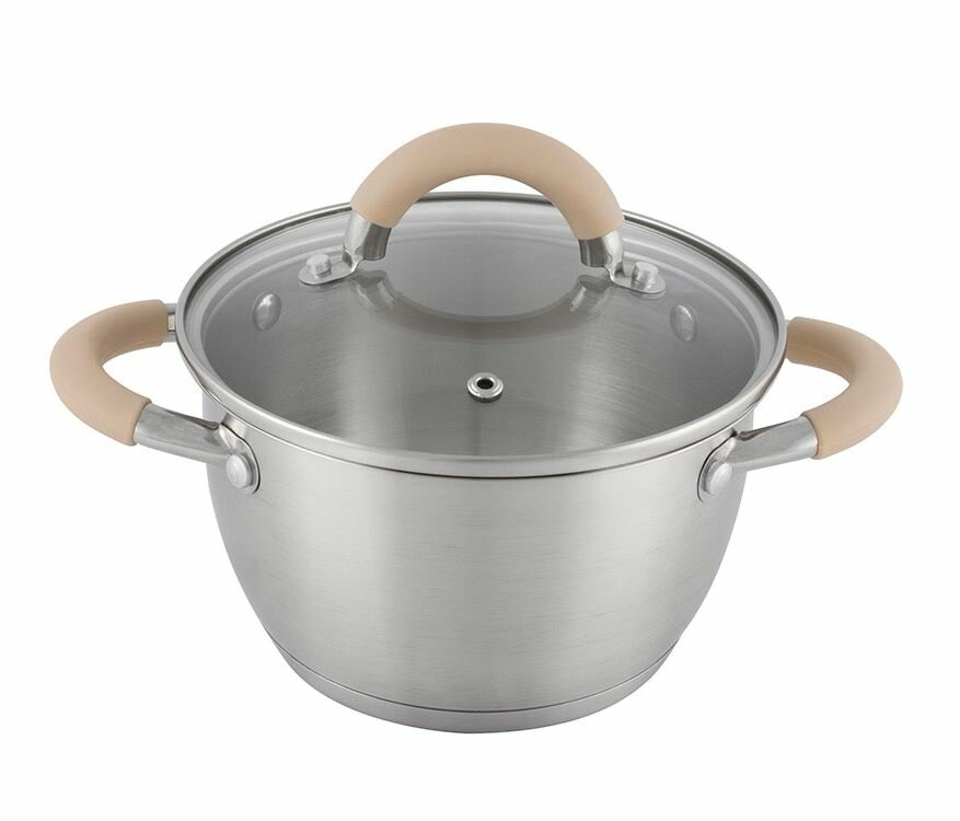 Кастрюля 1,8 л MALLONY Fortuna 007217, нерж. сталь, матовая полировка