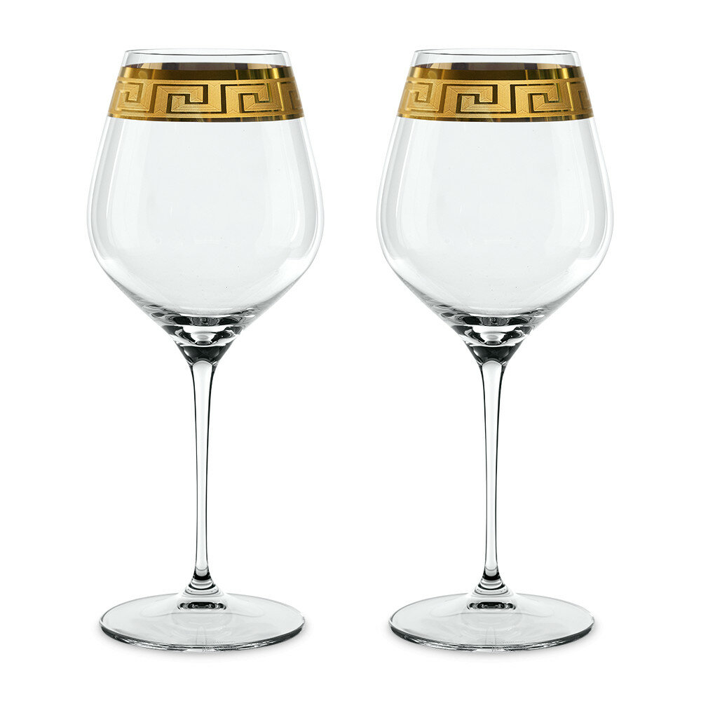 Бокалы Nachtmann Muse Burgundy, хрусталь N98061, 840мл, 2шт, золотистые