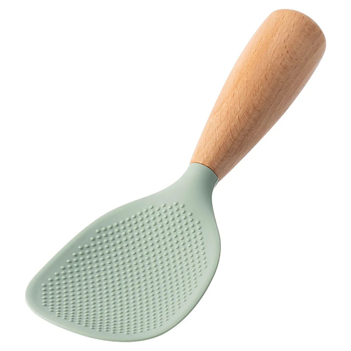 Силиконовая ложка для риса AJOYOUS Зеленый, Green 1Pcs