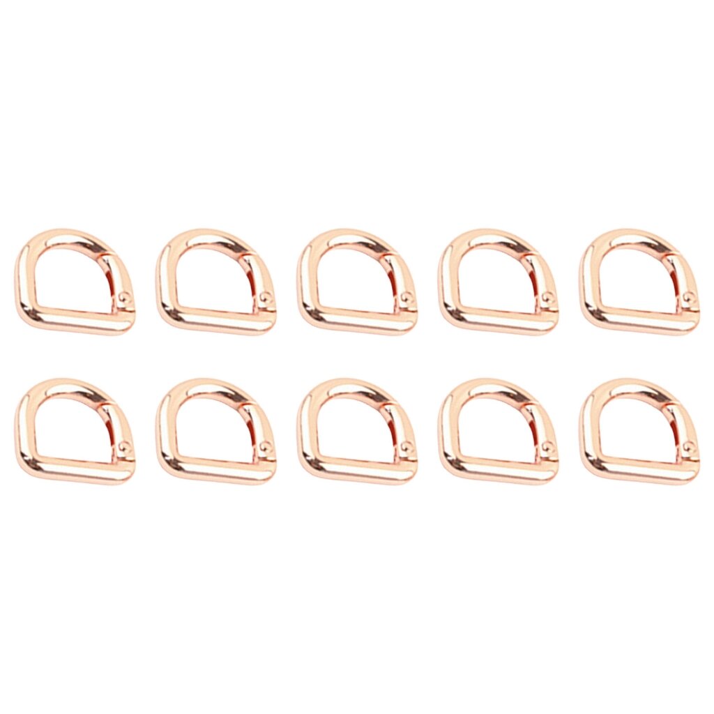 10 Шт. D-образные кольца, пружинные крючки для ключей, Зажим для ключей, пряжки, застежки-зажимы, металлический зажим для ключей, карабин для ремней, рюкзаков