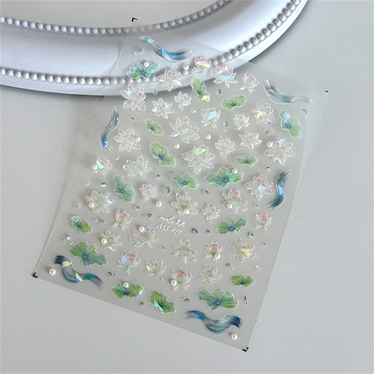 Наклейки на ногти 5D Бабочки Цвет: 1pcs MS411