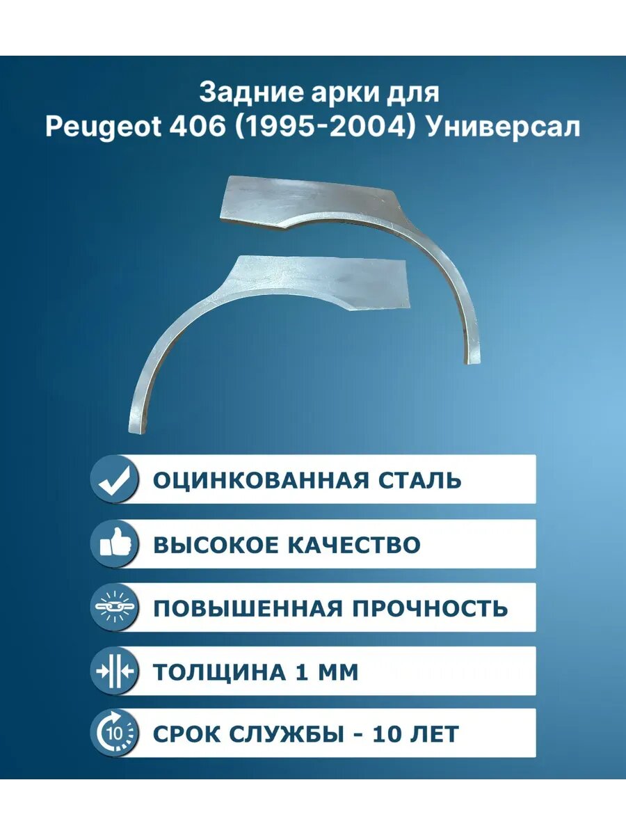 Задние арки Peugeot 406 (1995-2004)