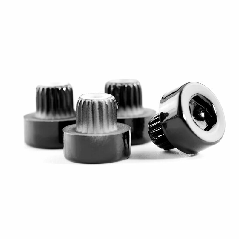 25 шт. универсальные колесные заклепки, гайки для болтов, зеркальные украшения, сменные пыленепроницаемые автомобильные детали, серебристые, черные, золотистые ABS, Black x25